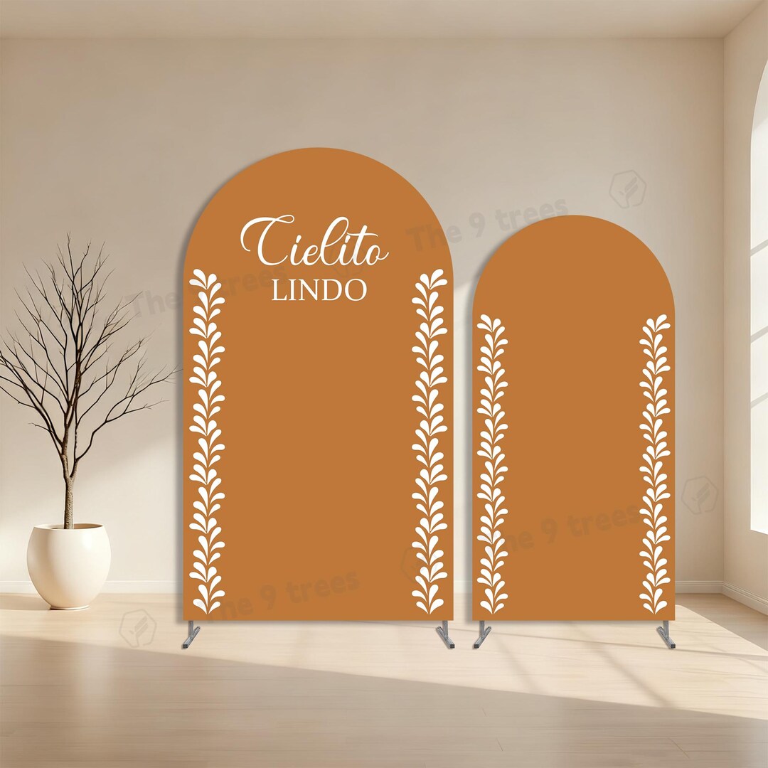 Beige Fiesta Arch Backdrop Cover: Cielito Lindo Party Decor Wedding ...