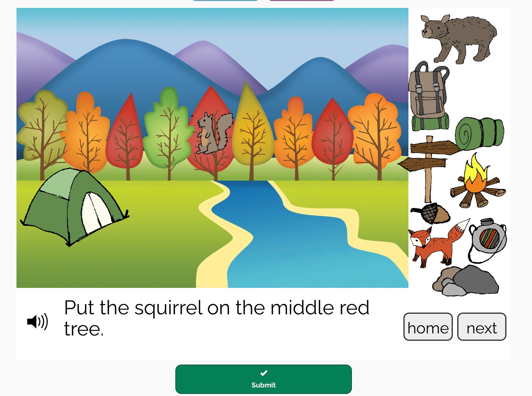 Following Directions Campsite BOOM CARDS™ Digital Learning Activity ...