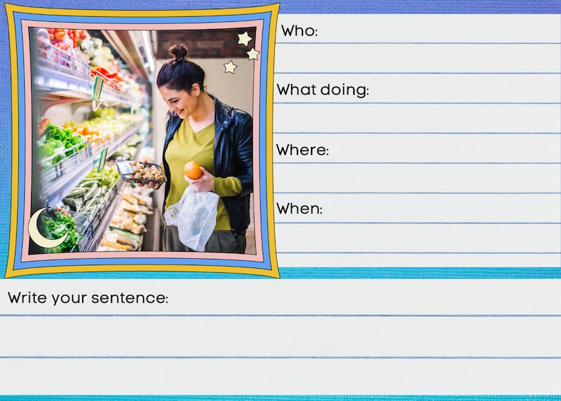 Expanded Sentence Writing Using WH Questions BOOM CARDS - Etsy