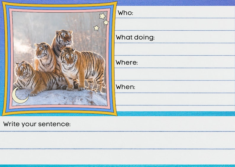 Expanded Sentence Writing Using WH Questions BOOM CARDS - Etsy