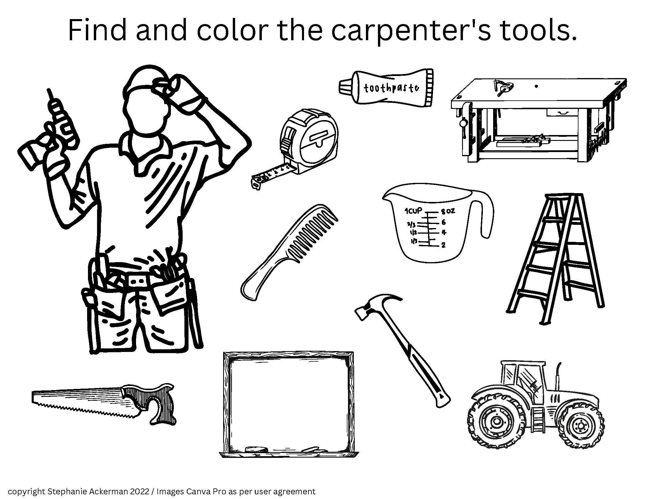 Community Helpers Coloring Pages | 20 Occupations PDF Download | Jobs ...