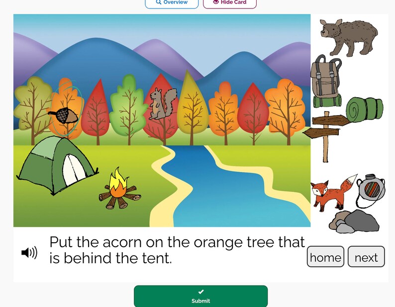 Boom™ Cards, Following Directions at the Campsite, Digital Learning ...