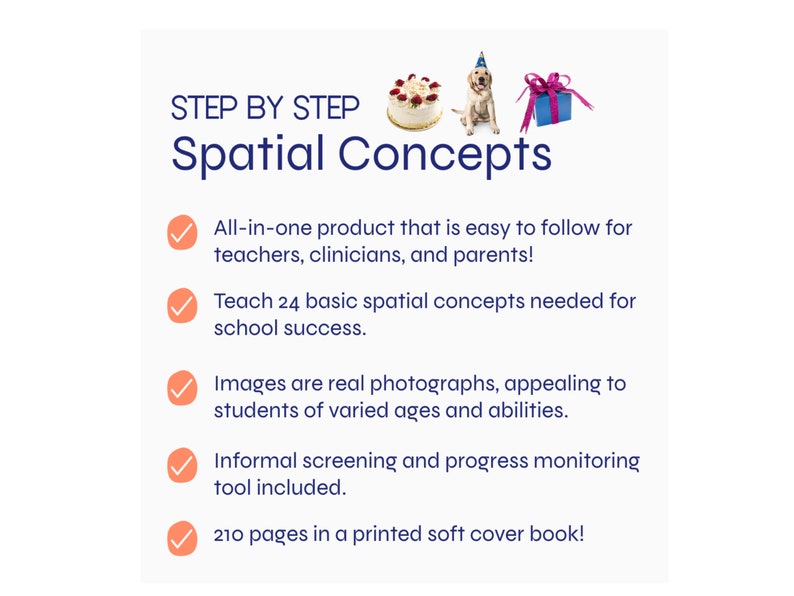 Spatial Concepts Speech Therapy Manual, Real Photo Language Book - Etsy