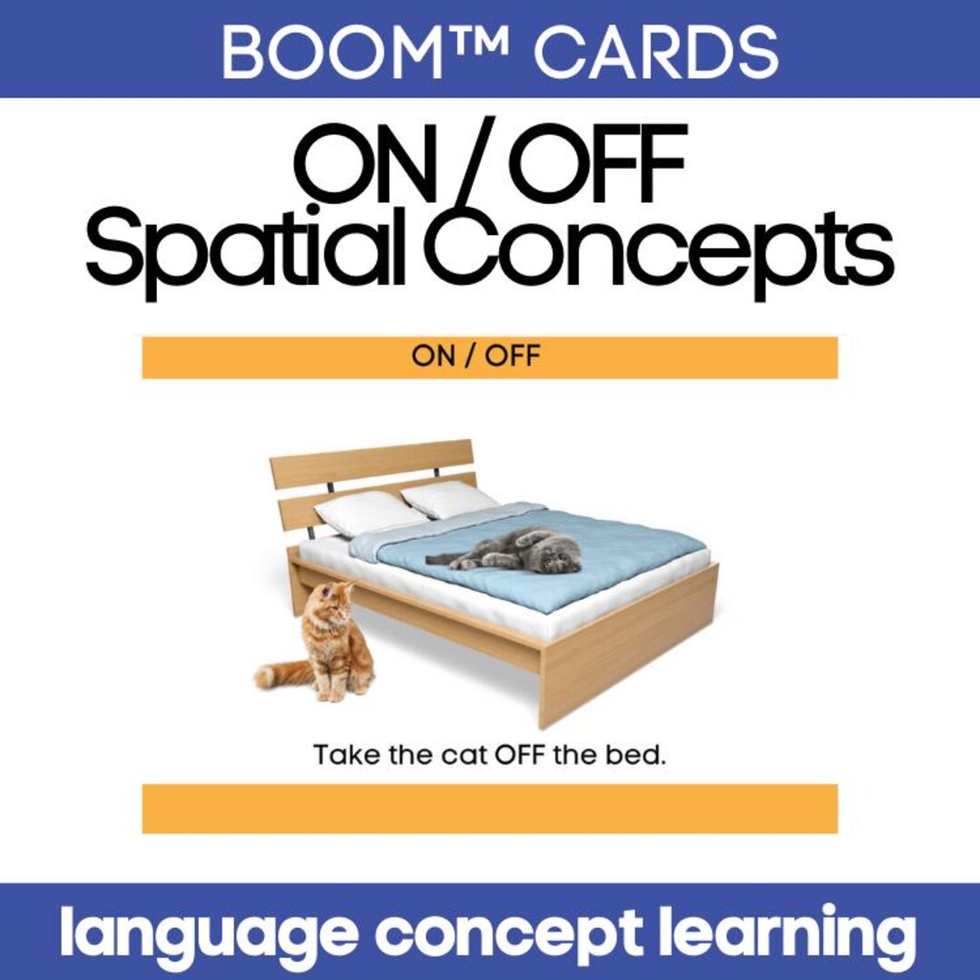 Boom™ Cards Spatial Concepts (on / Off) Digital Learning Activity for ...