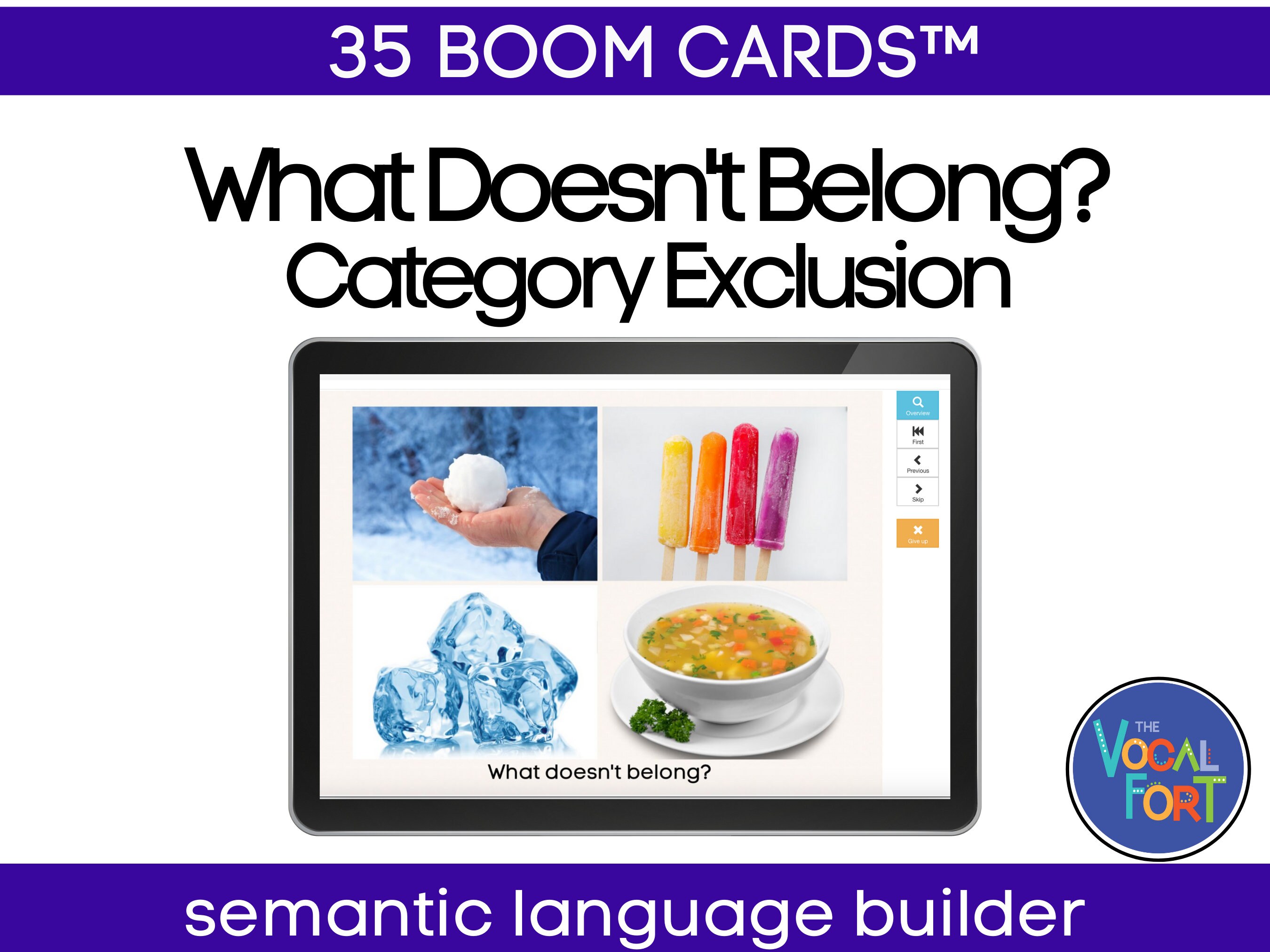 What Doesn't Belong BOOM CARDS™, Digital Learning Activity for Speech ...