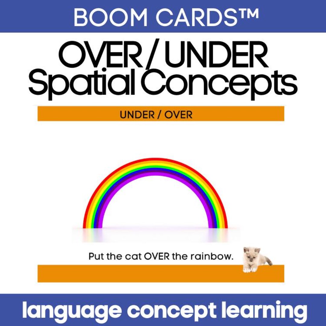 Boom™ Cards Spatial Concepts (over & Under) Digital Learning Activity ...