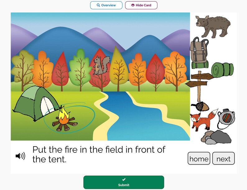 Boom™ Cards, Following Directions at the Campsite, Digital Learning ...