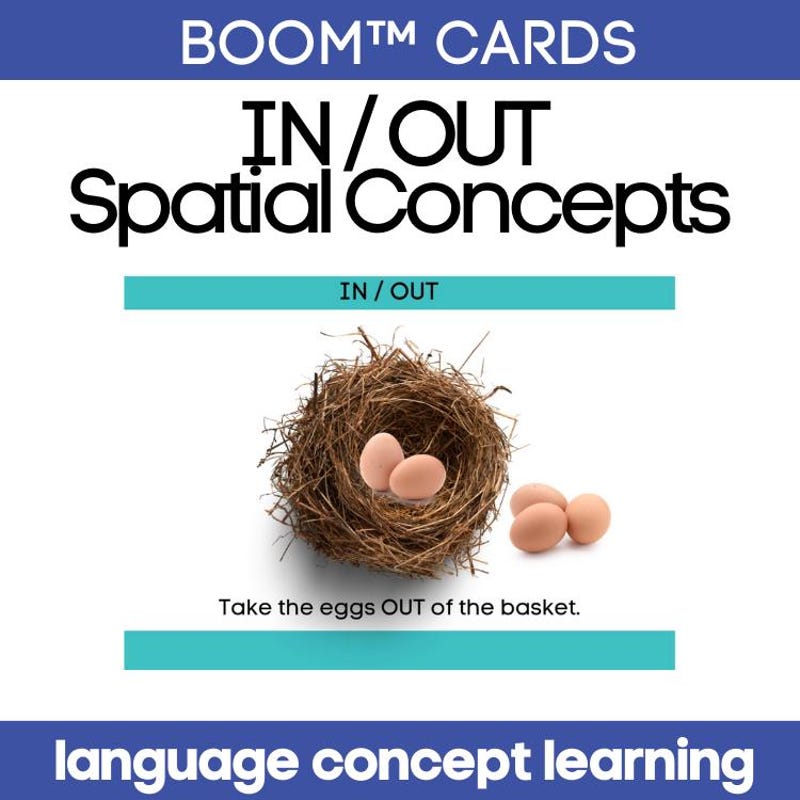 Spatial Concepts Speech Therapy - Etsy