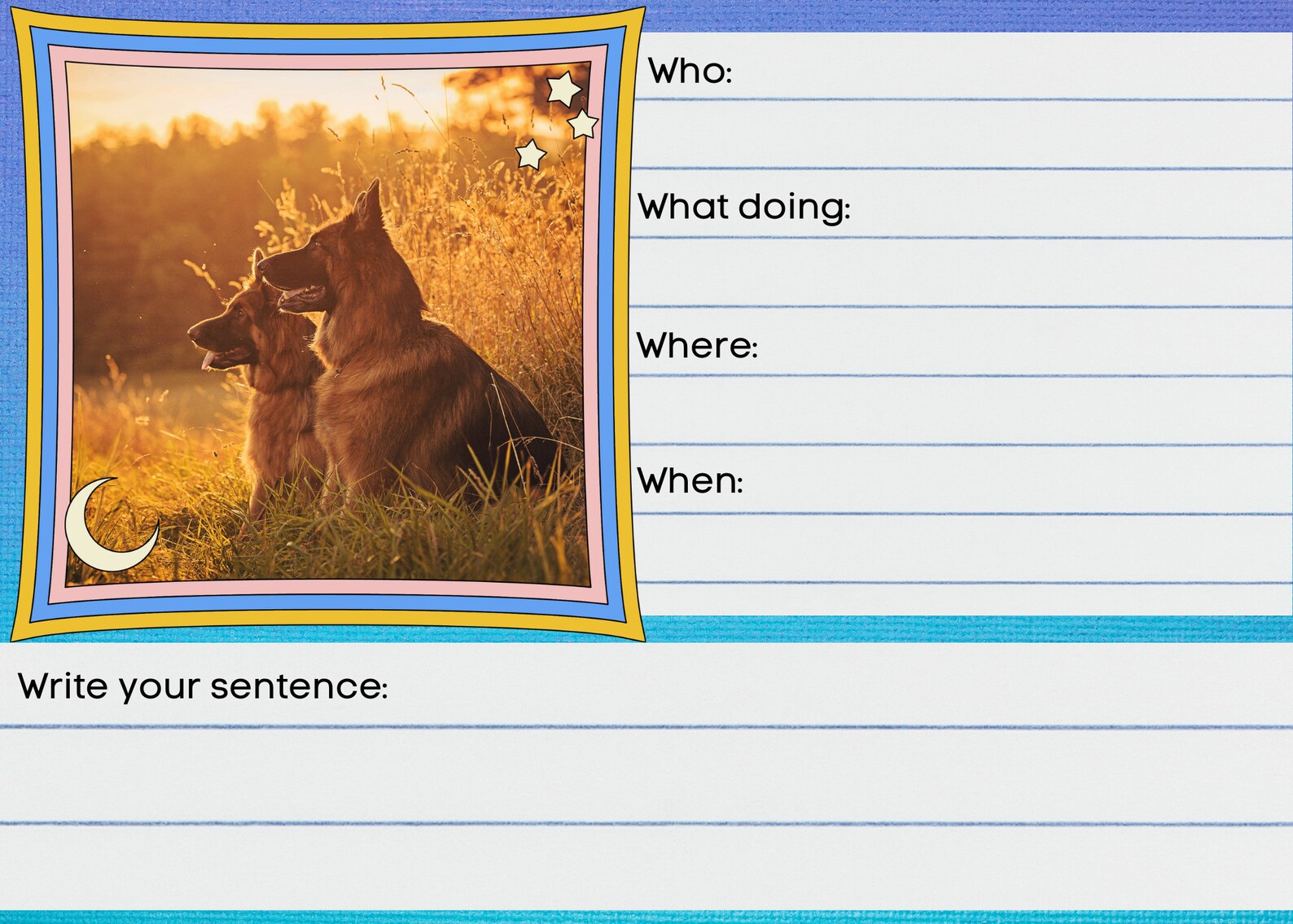 Expanded Sentence Writing Using WH Questions BOOM CARDS - Etsy