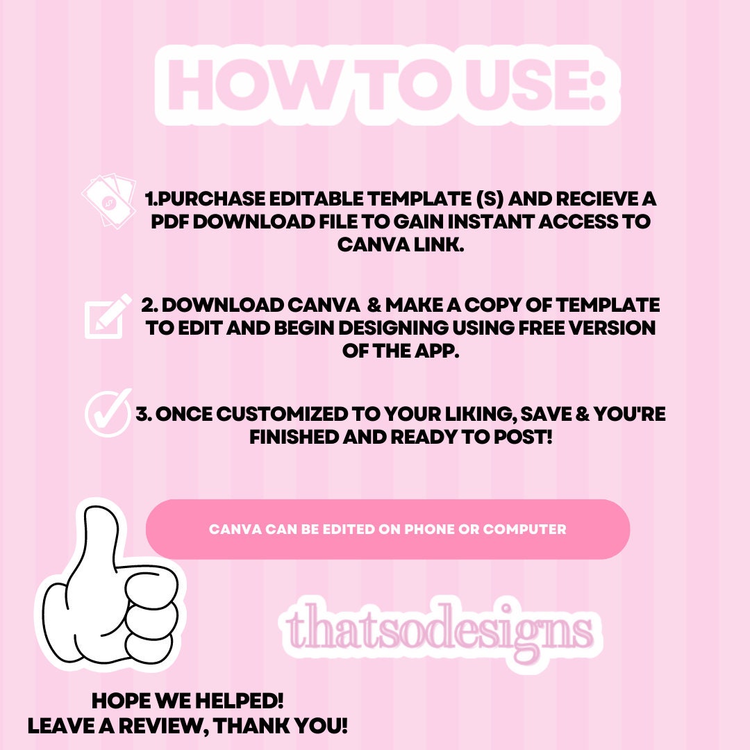 DIY Canva Easy to Edit Food Menu Kitchen Cook Meal Prep Cooking ...