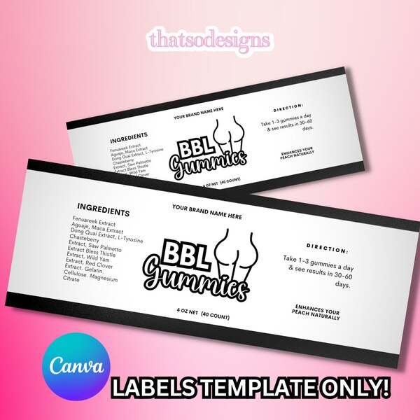 Bbl Template - Etsy