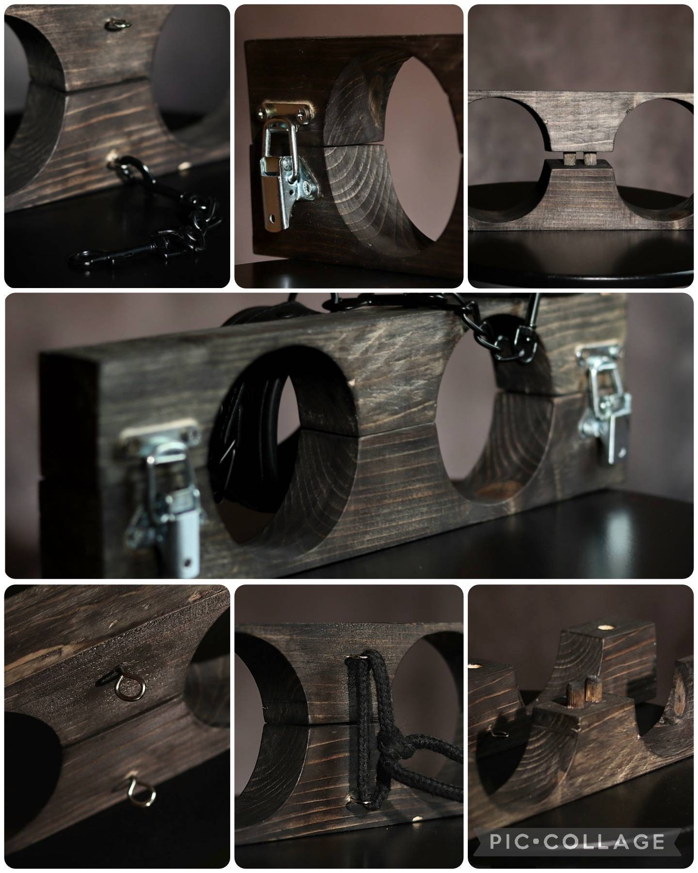 Bondage, Fetish, BDSM Restraints Wrist and Ankle Stocks Wooden Kinky - Etsy