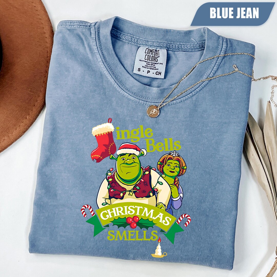 Shrek and Fiona Christmas Shirt, Merry Shrekmas T-shirt, Shrek and ...