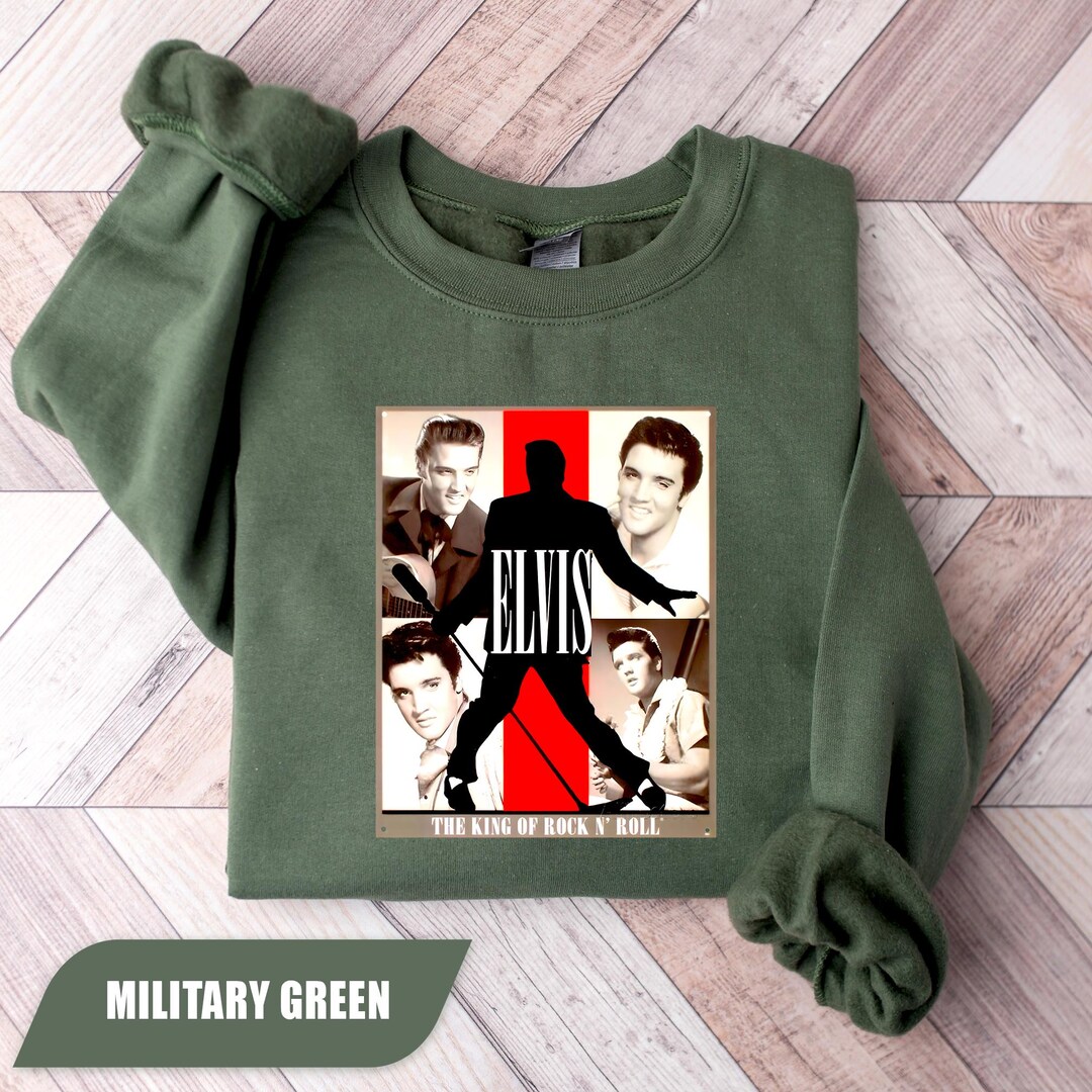 Elvis Presley Sweatshirt, King of Rock Hoodie, Elvis Presley Merch ...
