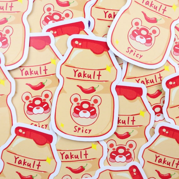Yakult Vinyl Sticker Die Cut Sticker Waterproof Kawaii - Etsy