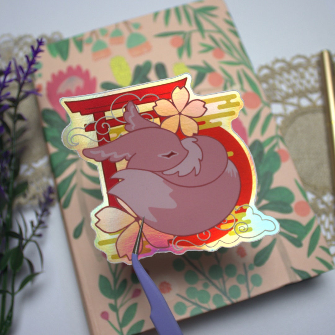 Yae Miko Fox Sticker Genshin Impact Inspired Torri Gate Fox Spirit ...