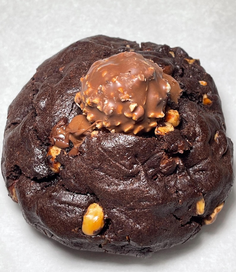 Giant Ferrero Rocher Cookie: Hazelnut Chocolate Chip Artisan Treat - Etsy