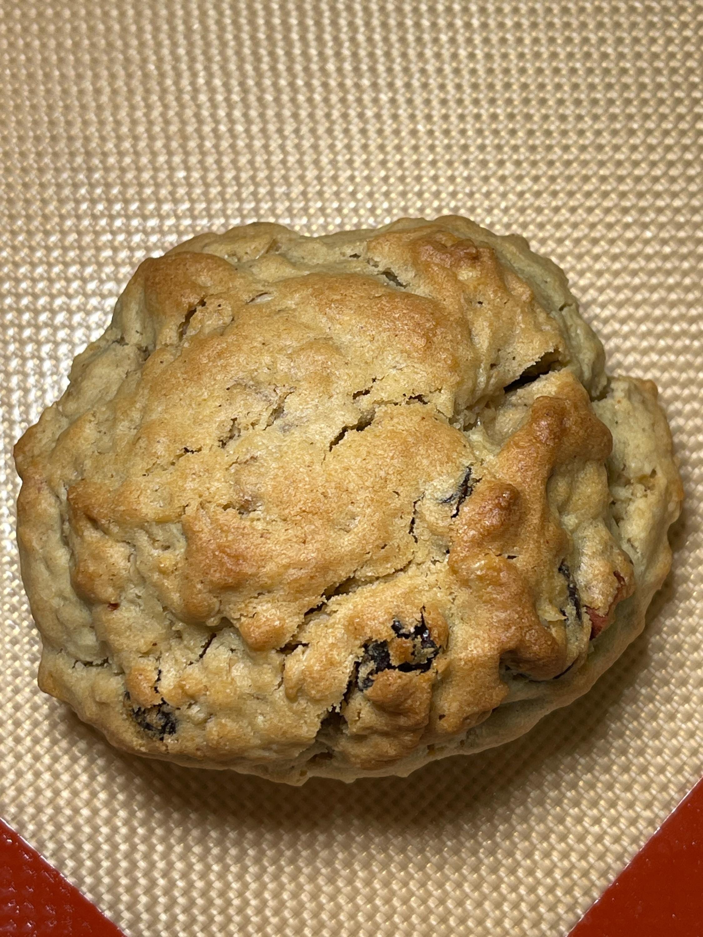 Giant Vanilla Cookie: Gourmet Oats, Raisins, Almonds - Etsy