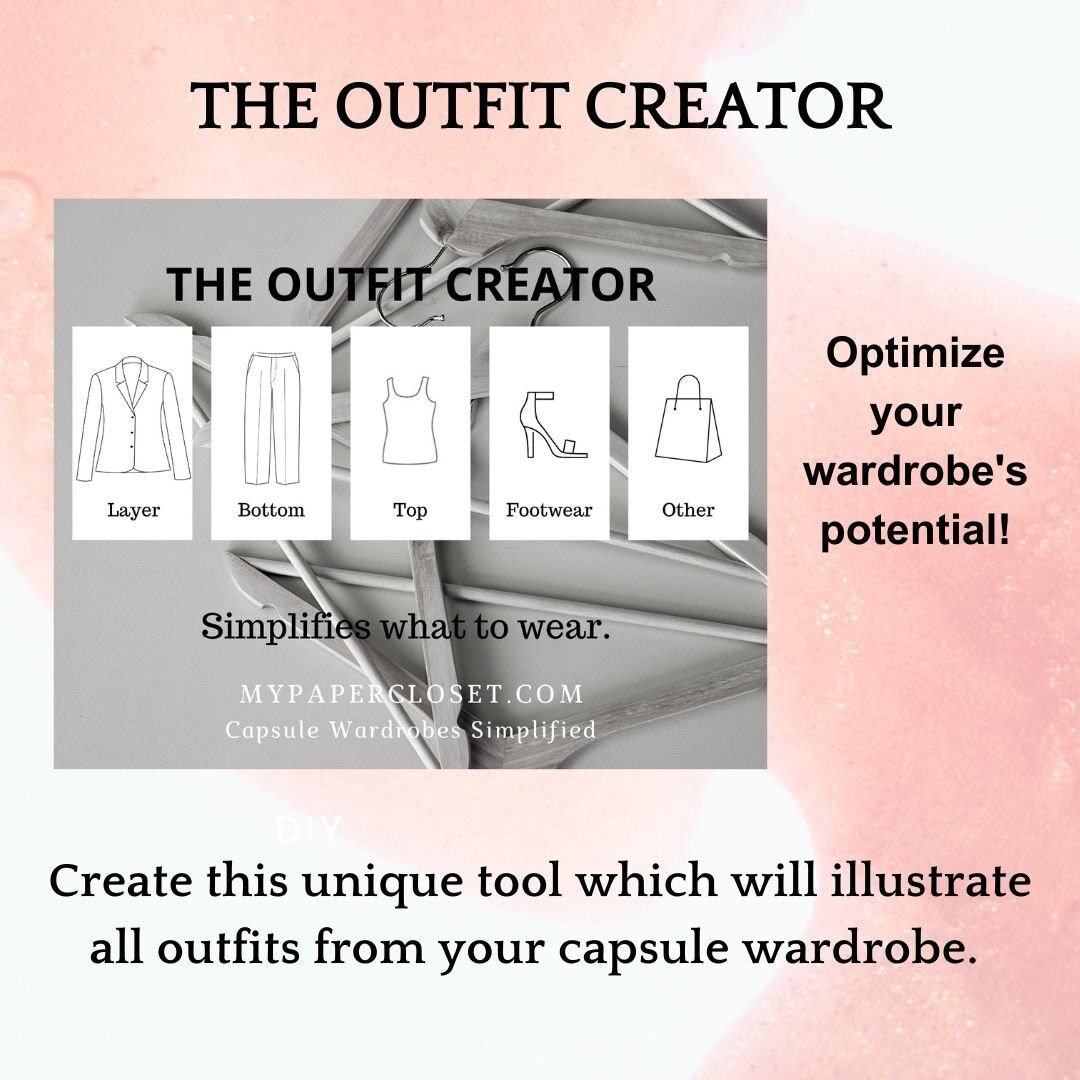 The Outfit Creator: Maximize Your Wardrobe's Potential by - Etsy
