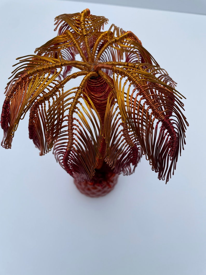 This is a Flaming Wire Palm Tree. This Tree Will Look Great | Etsy