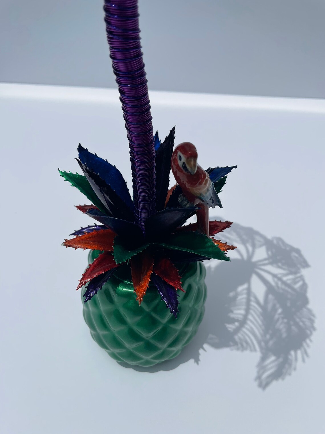 This is a Rainbow Wire Palm Tree. Its Handmade Using 20 Gauge - Etsy