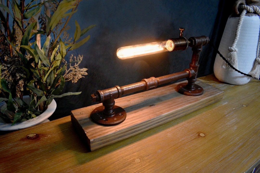 Fulton Wall Sconce - Industrial Steel Pipe Wall-mount Torch Lamp With ...