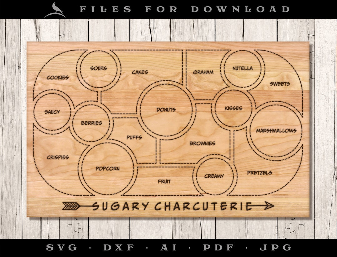 Design for Kiddo Sweet Treat Board & Tray digital Download, Clean ...
