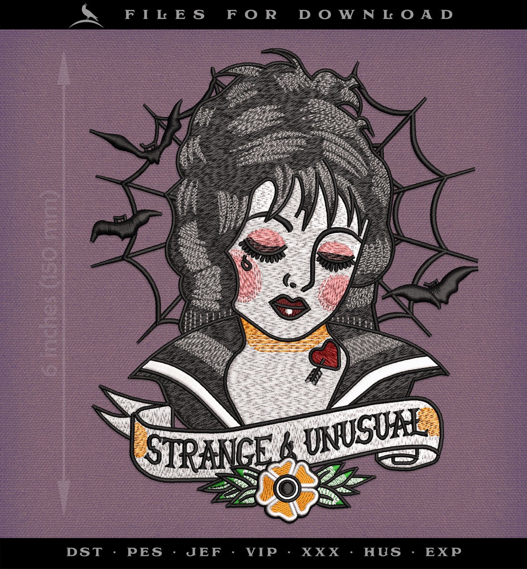 Machine Embroidery: strange & Unusual Classic Tattoo Style Lydia, Four ...