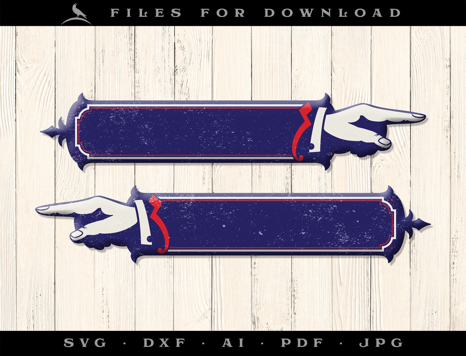 Vintage Pointer Sign Artwork in Digital Format for Download - Etsy