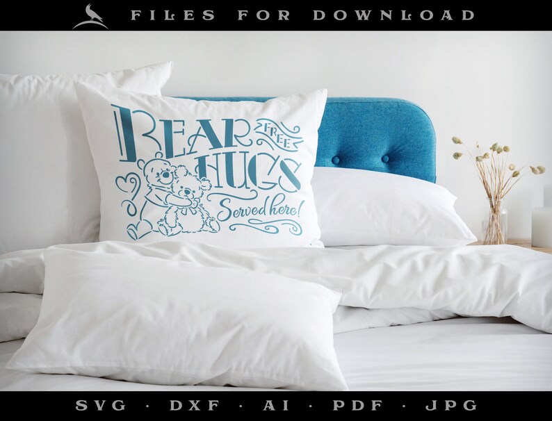 Stencil Art: Pooh Bear Hugs Design in Digital Format for - Etsy