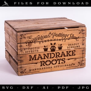 Stencil Art: mandrake Roots in Digital Format for Download SVG, PDF ...