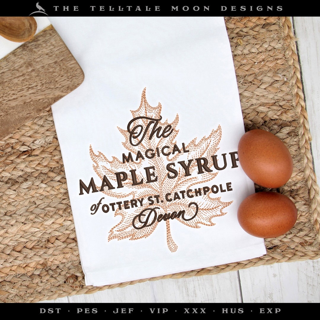 Machine Embroidery: Wizard World Maple Syrup Design for - Etsy