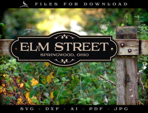 Set of 28 Halloween-themed Classic Street Signs in Digital - Etsy