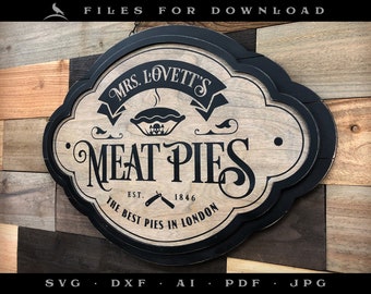 Mrs. Lovett's Meat Pies SVG - Etsy