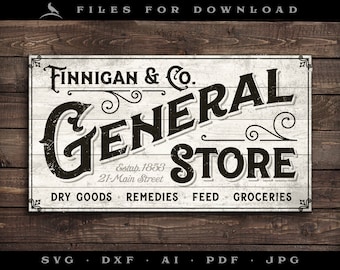 General Store Svg - Etsy
