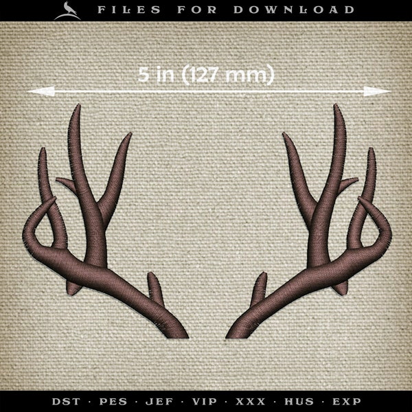 Antlers Embroidery - Etsy
