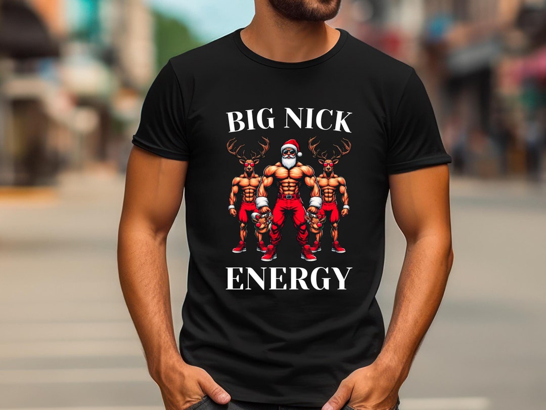 Big Nick Energy Santa Claus Swole and Ripped With Two Bodybuilder ...