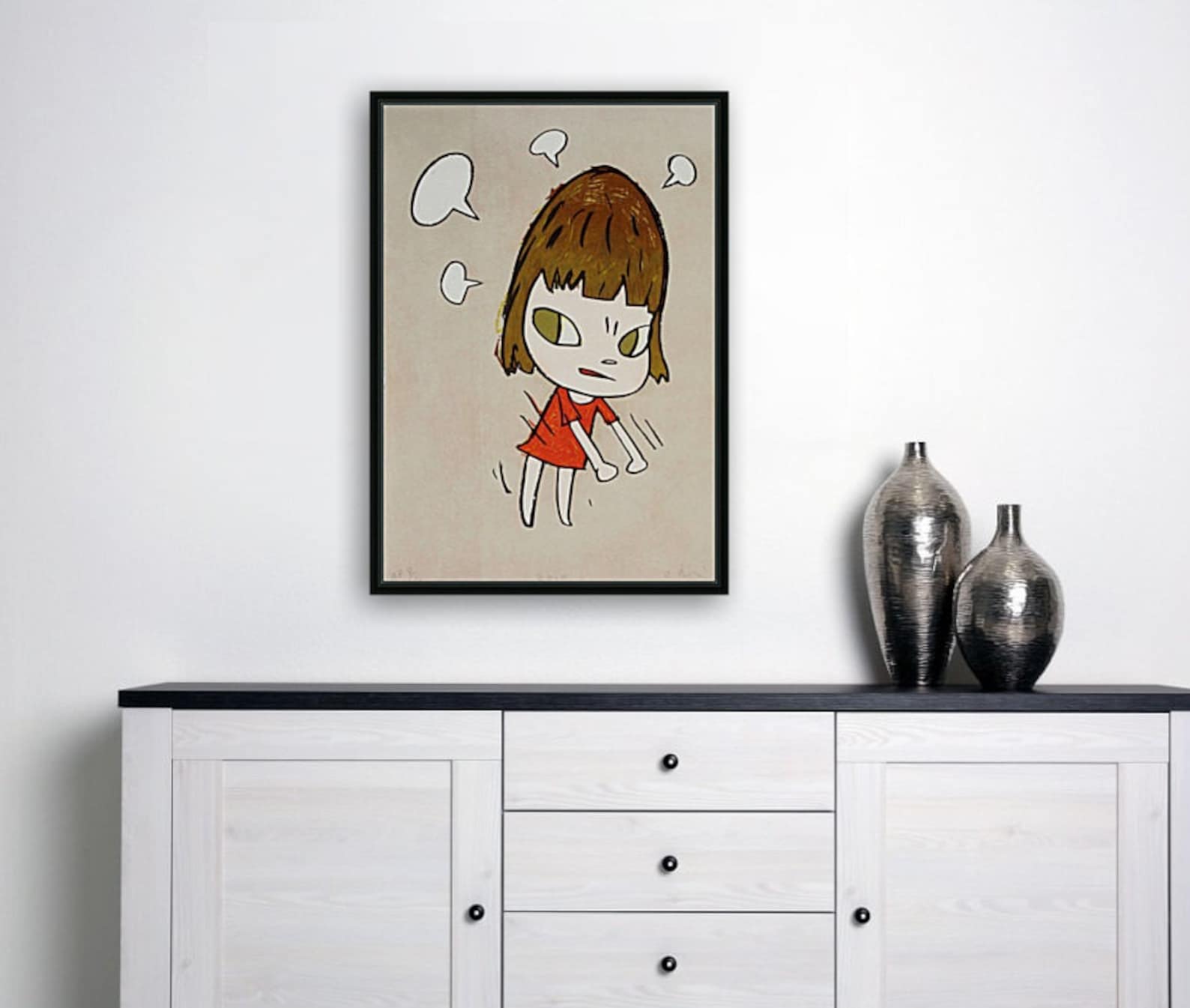 8K Yoshitomo Nara "pissed Off" 奈良美智 High Resolution Digital Japanese ...