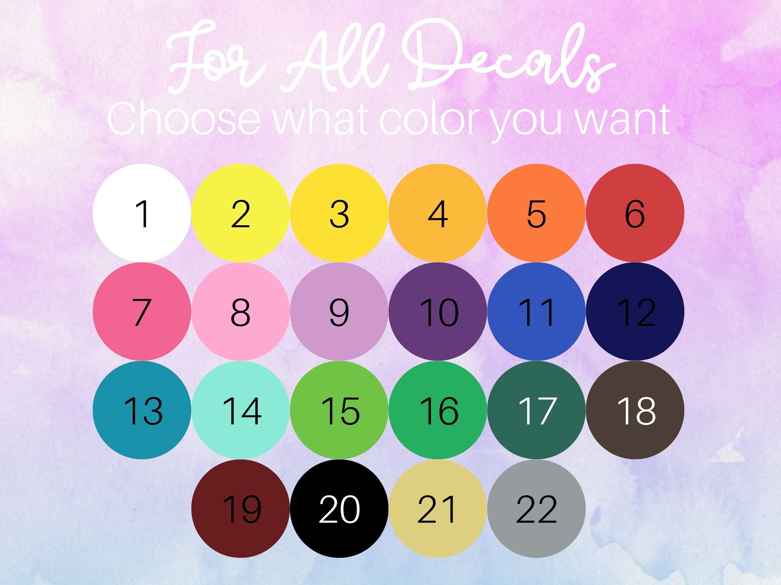 Custom Permanent Vinyl Decals - Personalized Permanent Vinyl Decals ...