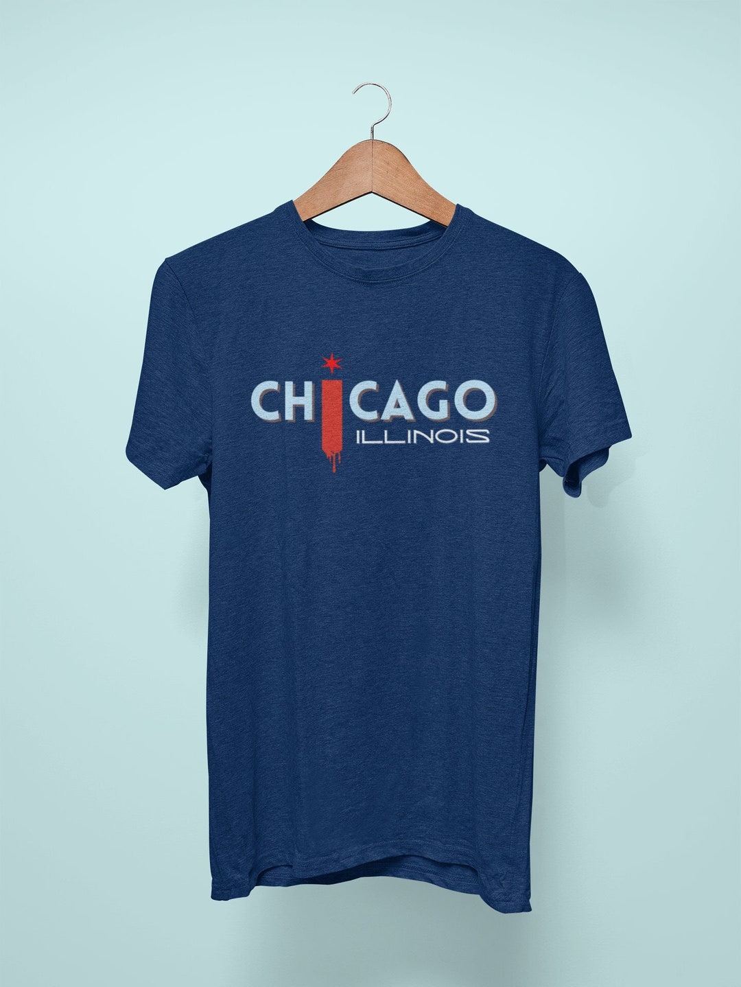 Chicago T-shirt Classic Chicago Flag Shirt - Etsy
