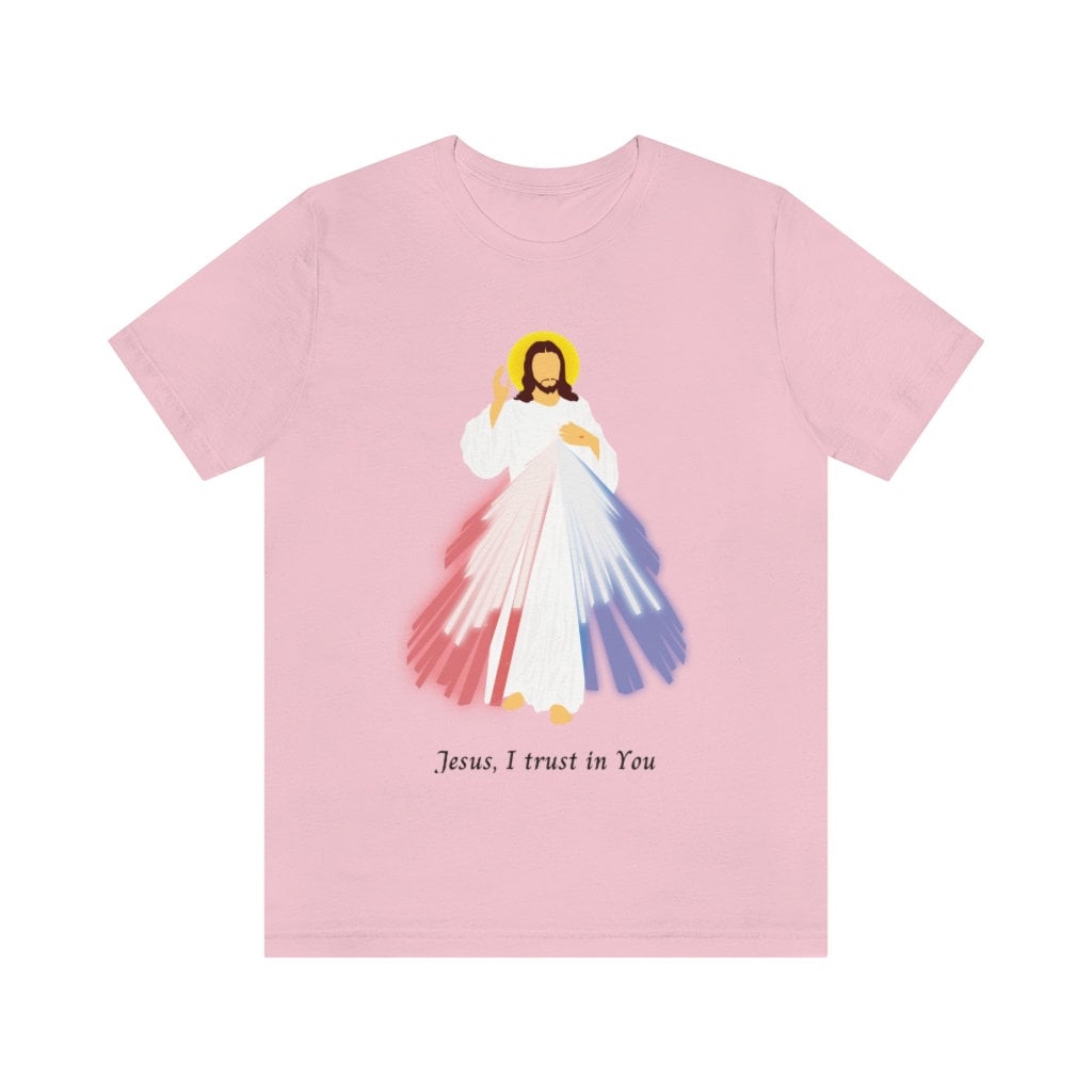 Divine Mercy T-shirt Religious Image of Jesus Catholic Gift Devotional ...