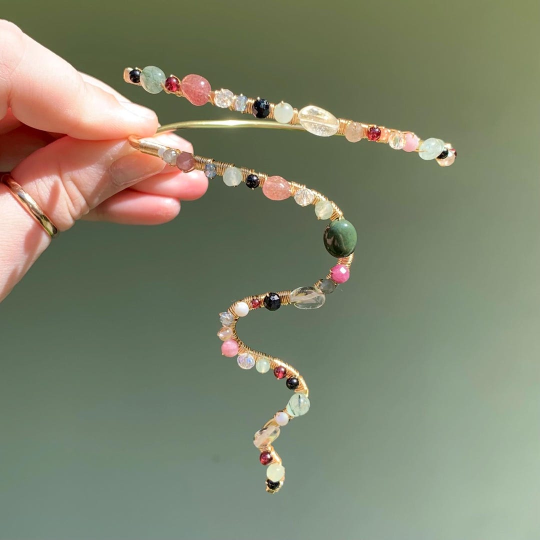 Multi Crystal Embellished Arm Cuff | Arm Band | Armlet | Bracelet ...