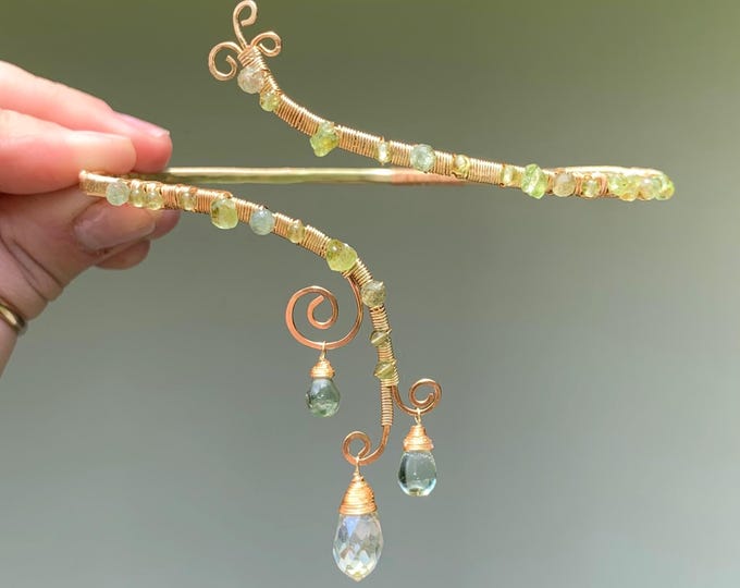 Embellished Crystal Arm Cuff | Peridot | Apatite | Arm Cuff | Armlet ...