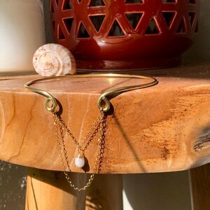 Custom Crystal Chain Arm Cuff | Arm Cuff | Armlet | Bracelet | Bohemian ...