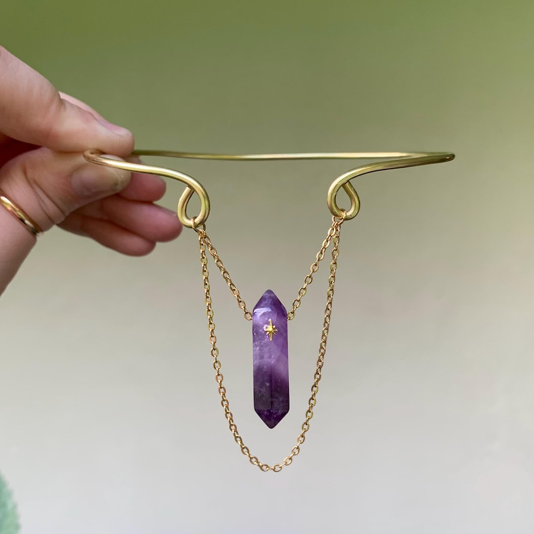 Custom Crystal Chain Arm Cuff | Arm Cuff | Armlet | Bracelet | Bohemian ...