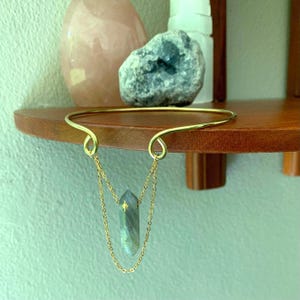 Custom Crystal Chain Arm Cuff | Arm Cuff | Armlet | Bracelet | Bohemian ...