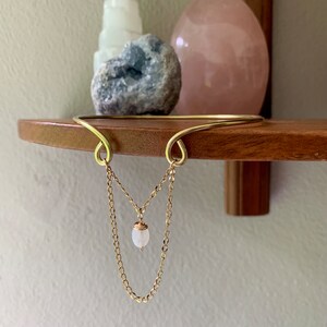 Custom Crystal Chain Arm Cuff Arm Cuff Armlet Bracelet Bohemian Goddess ...