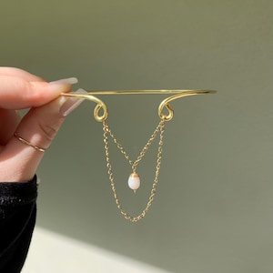 Custom Crystal Chain Arm Cuff | Arm Cuff | Armlet | Bracelet | Bohemian ...