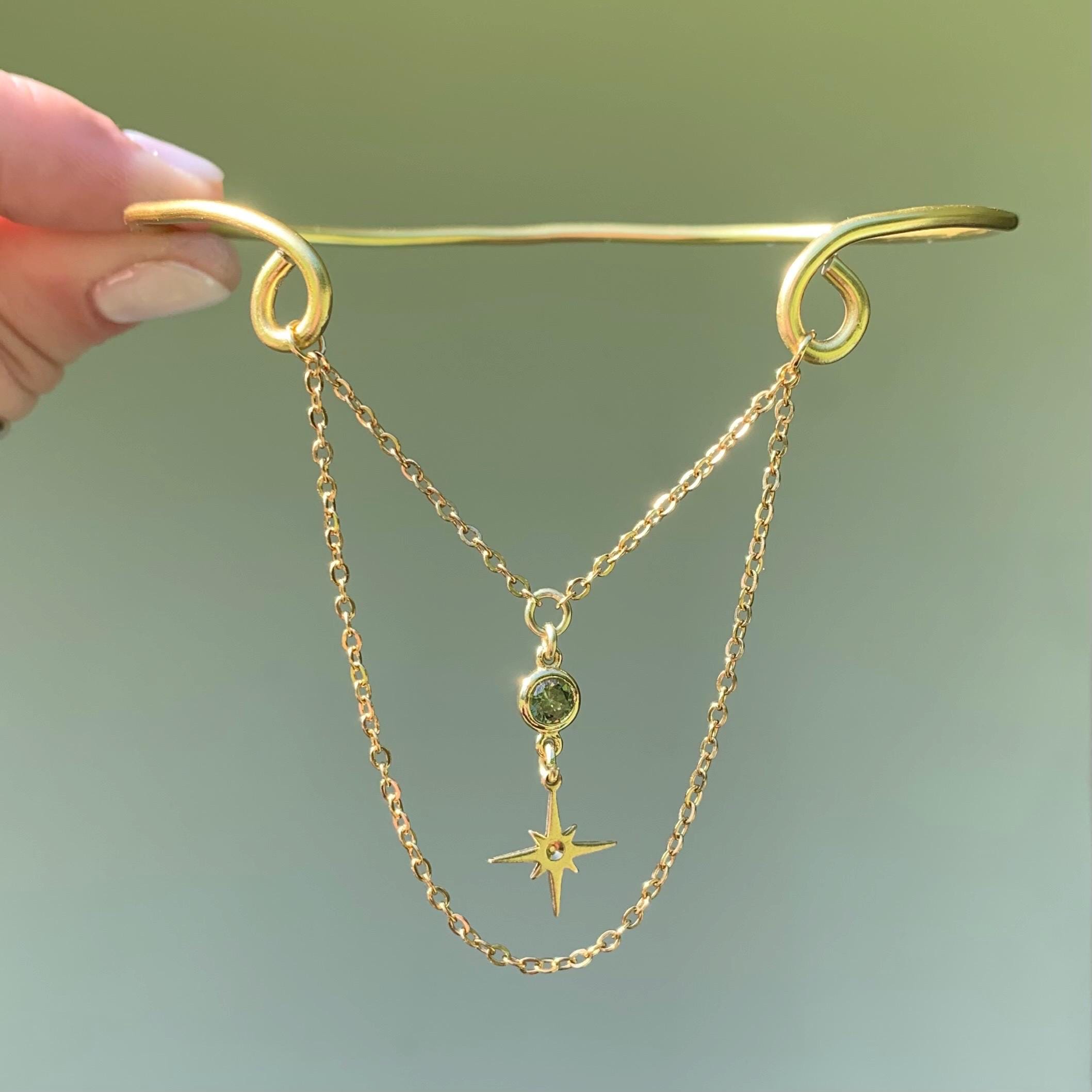 Custom Birthstone Chain Arm Cuff | Arm Cuff | Armlet | Bracelet ...