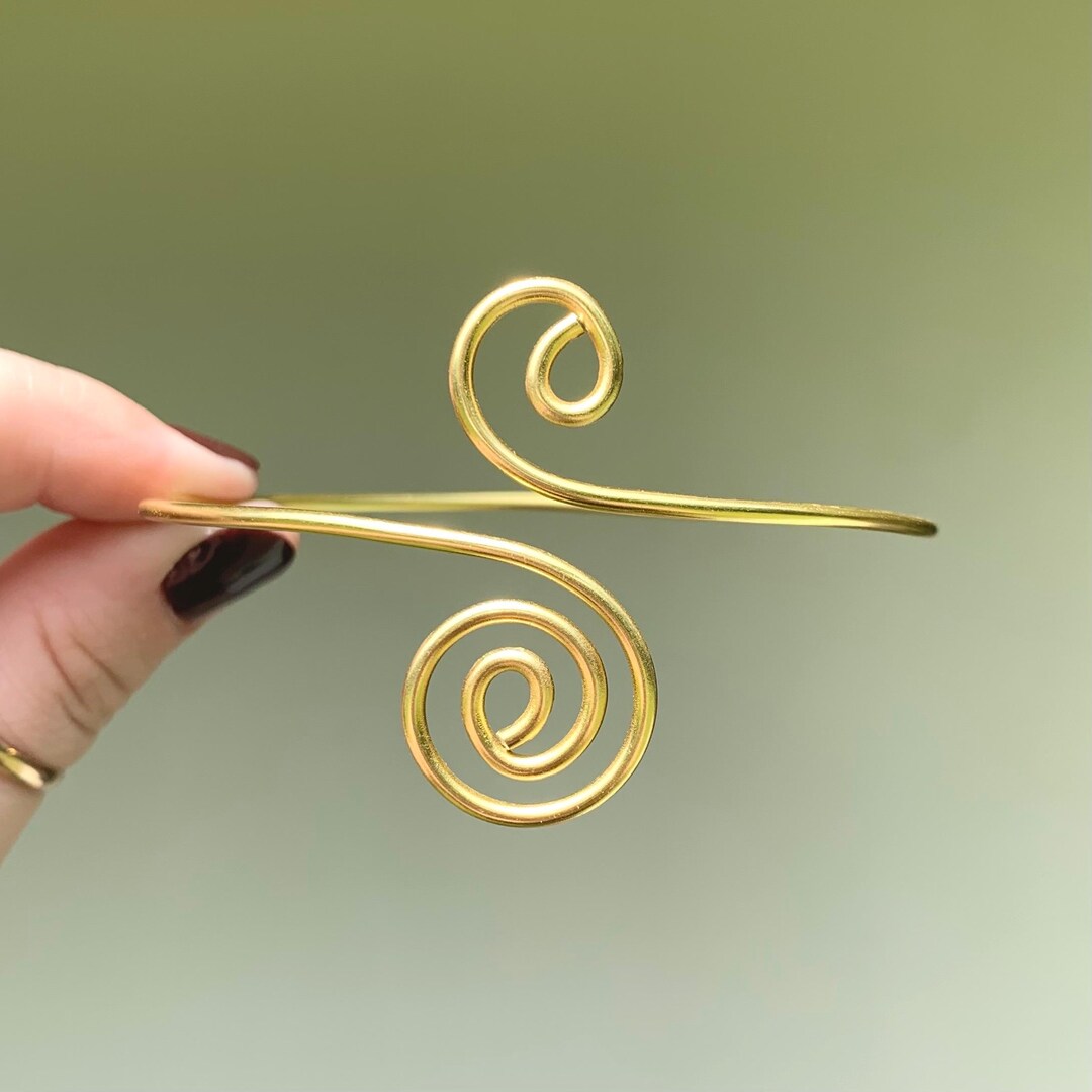 Custom Brass Arm Cuff: Bohemian Goddess Armlet - Etsy